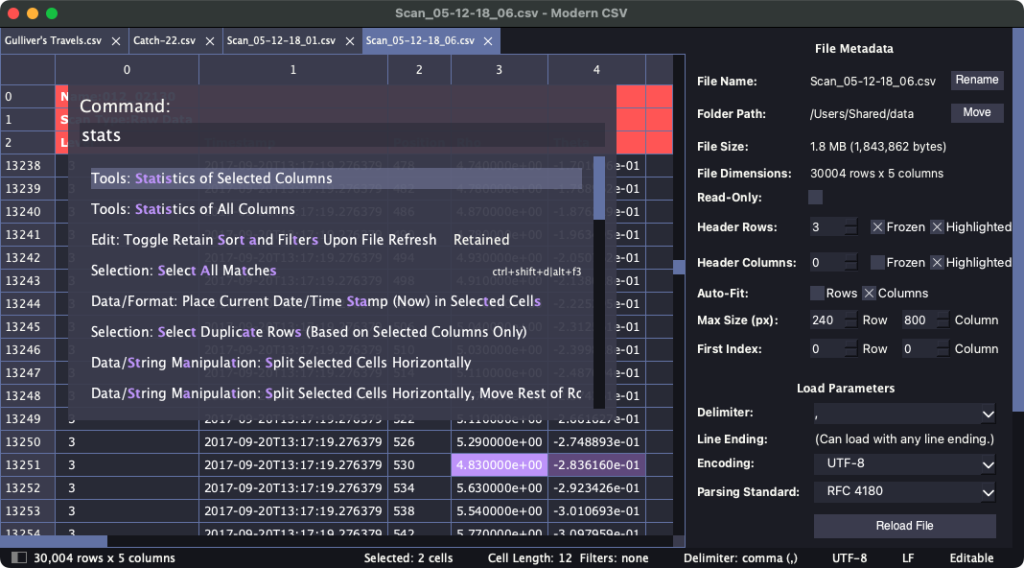 Modern CSV 2 is now available. - Modern CSV